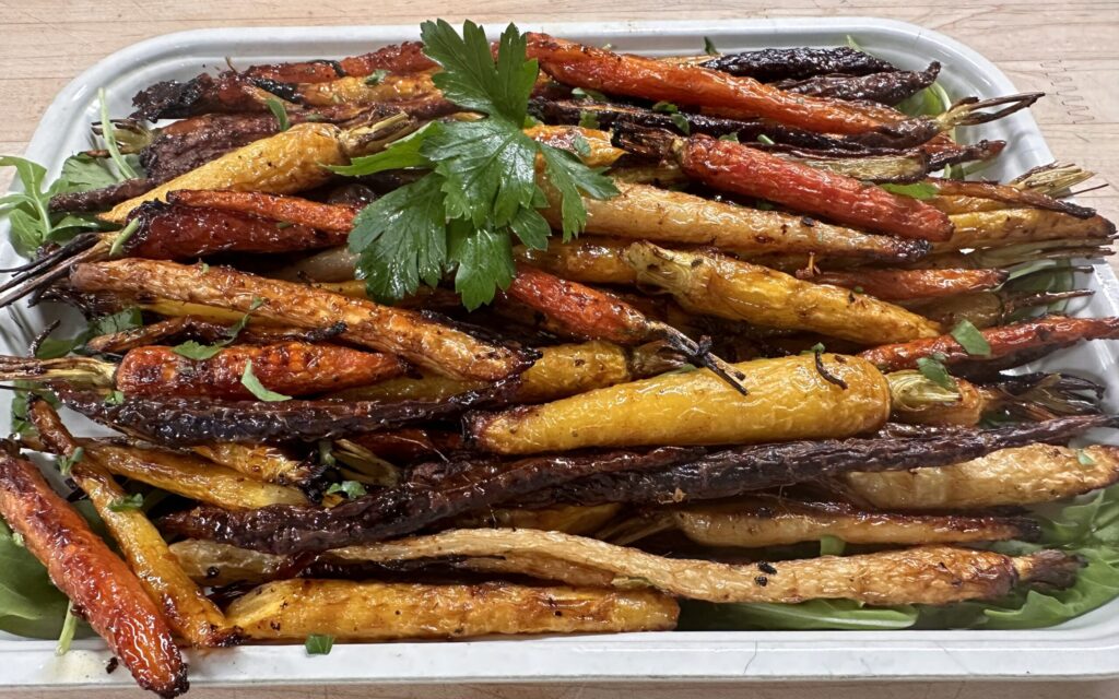 Roasted Rainbow Heirloom Carrots - Tutto Pronto